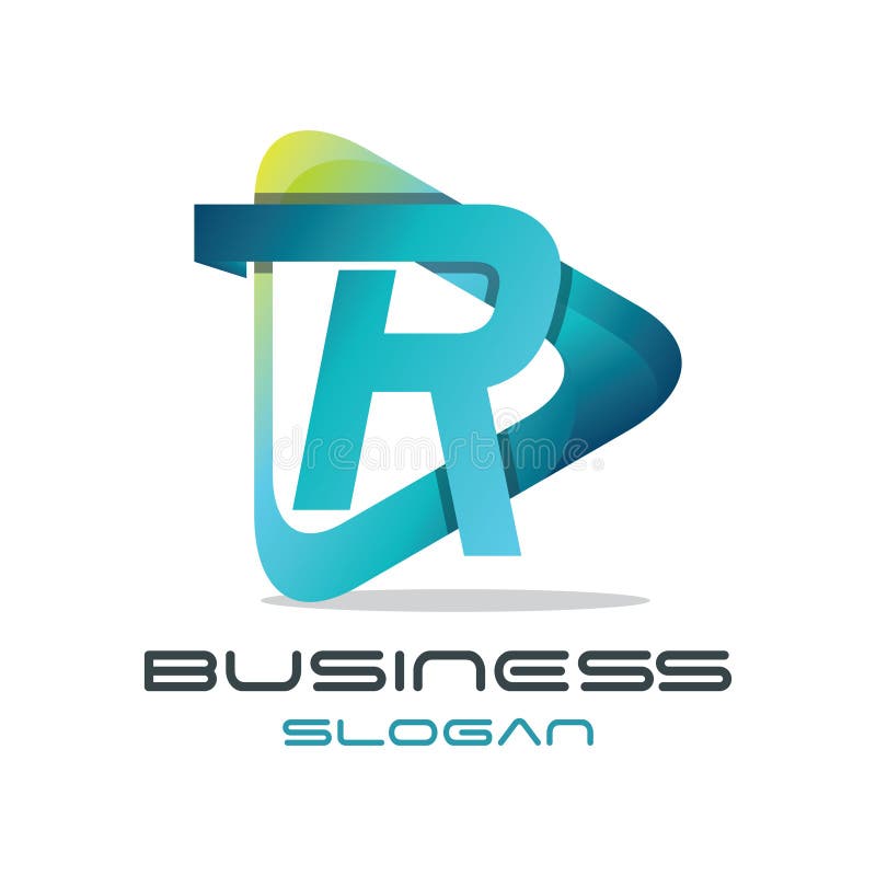 Logotipo de la letra de R ilustración del vector. Ilustración de ...