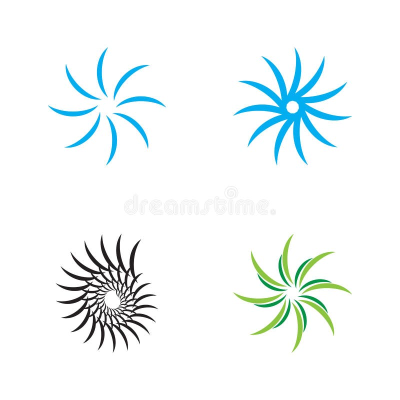 Logotipo De Modelo De Design Plano De Vetor Circular Ilustração do ...