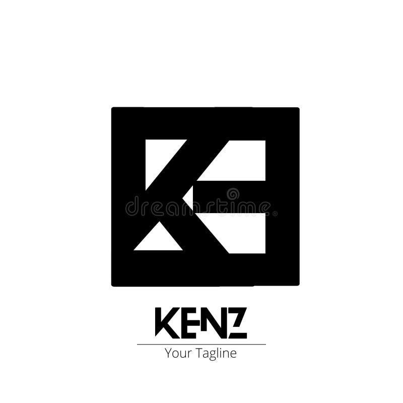 Logotipo De Nombre Kenz Para Una Marca Ilustración del Vector ...