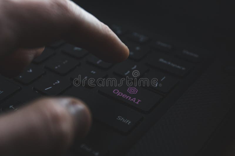 Logotipo De Openai En El Teclado Pc. Chatgpt Es Un Bot De Chat De Ai ... Logotipo De Openai En El Teclado Pc. Chatgpt Es Un Bot De Chat De Ai ...