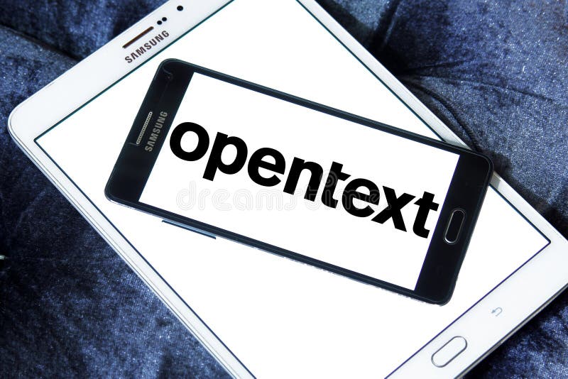 Logotipo De OpenText Corporation Imagen de archivo editorial - Imagen ...
