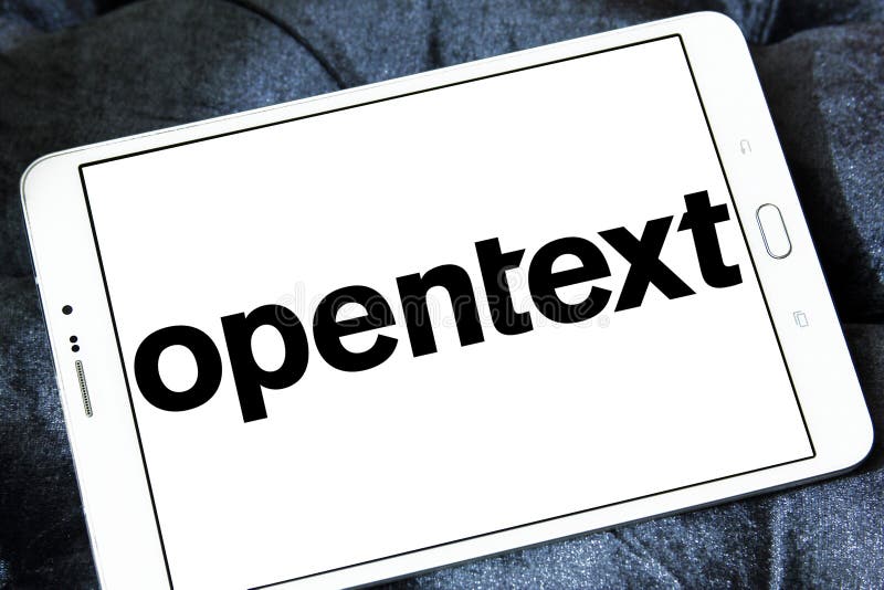 Logotipo De OpenText Corporation Fotografía editorial - Imagen de ...