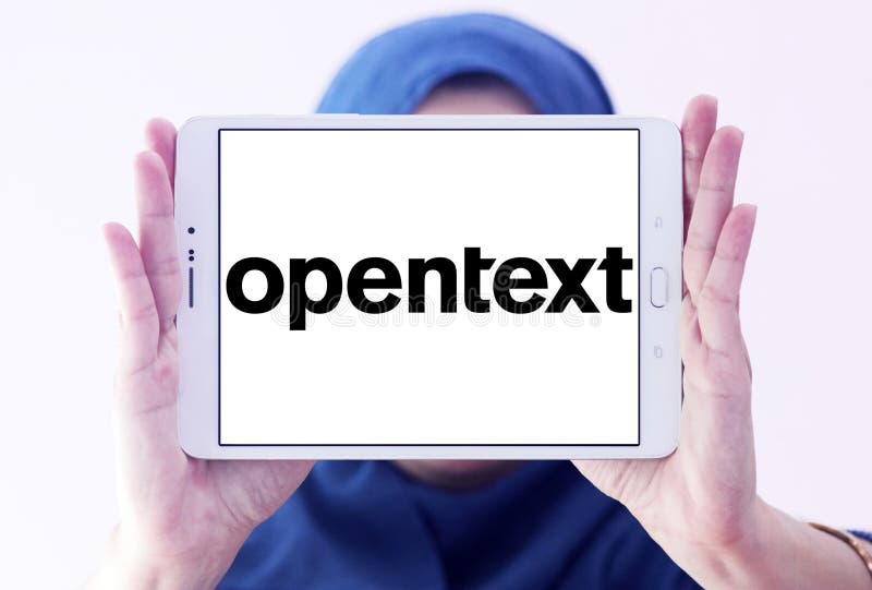 Logotipo De OpenText Corporation Fotografía editorial - Imagen de ...