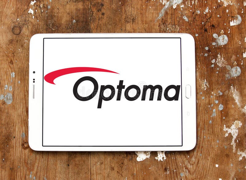 Logotipo De Optoma Corporation Imagen editorial - Imagen de conducido ...