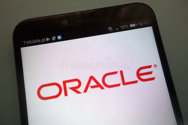 Logotipo Oracle Em Um Painel Imagem de Stock Editorial - Imagem de ...