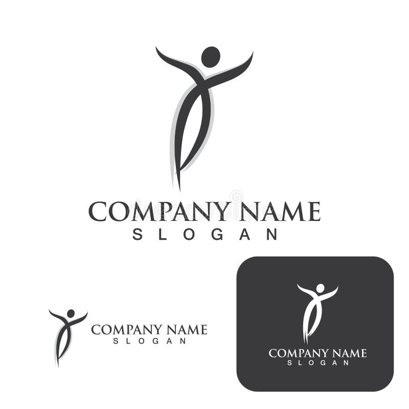Logotipo de personas sanas ilustración del vector. Ilustración de gente ...