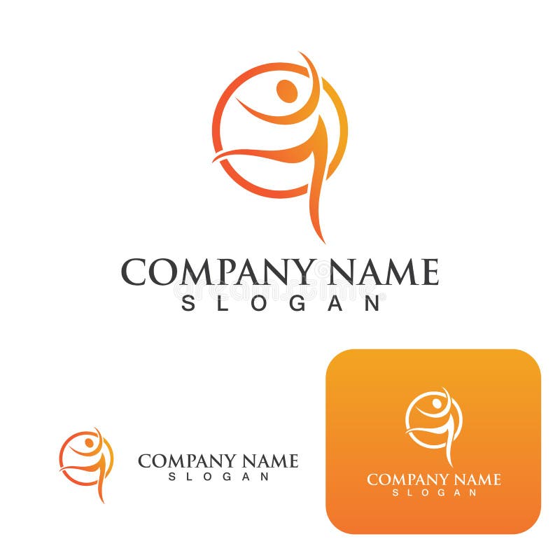 Logotipo de personas sanas ilustración del vector. Ilustración de gente ...