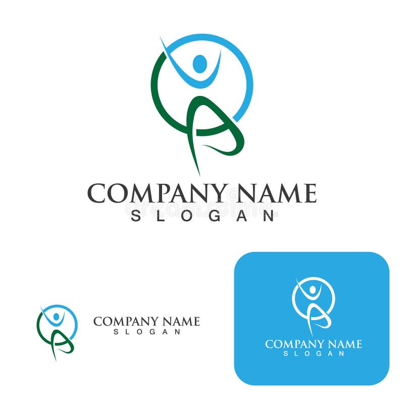 Logotipo de personas sanas ilustración del vector. Ilustración de ...