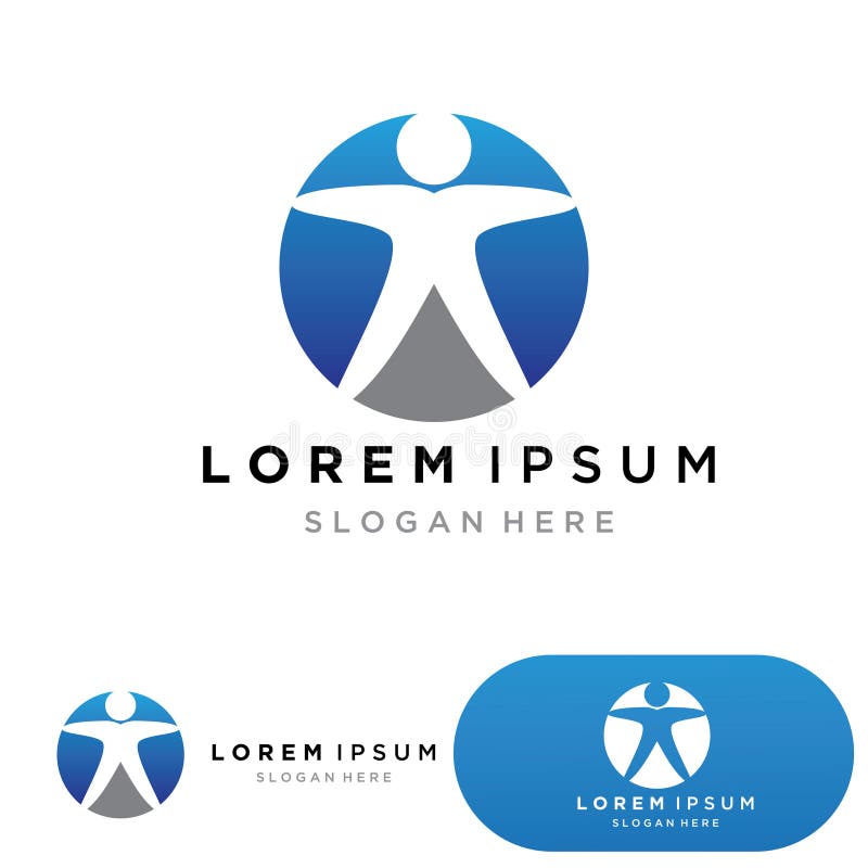 Logotipo de personas sanas ilustración del vector. Ilustración de sano ...