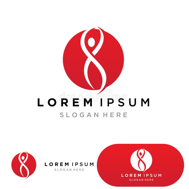 Logotipo de personas sanas ilustración del vector. Ilustración de sano ...