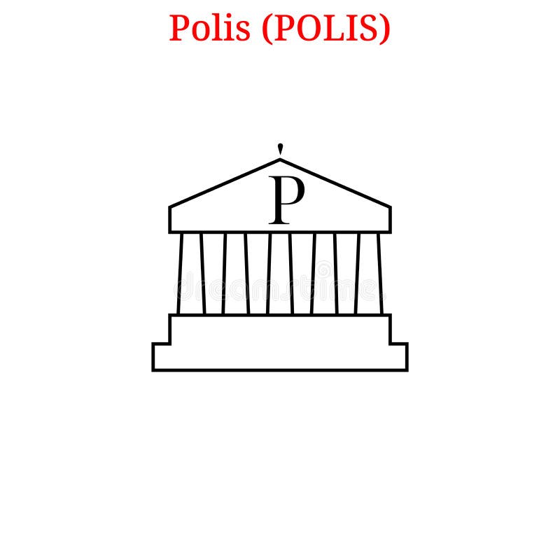 Logotipo De Polis POLIS Do Vetor Ilustração do Vetor - Ilustração de ...