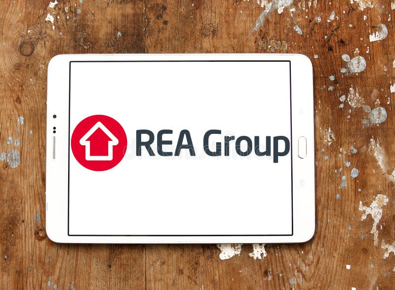Logotipo de REA Group fotografía editorial. Imagen de marcas - 100286217