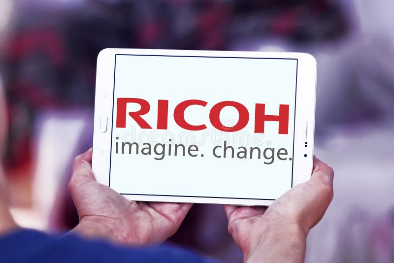 Logotipo de Ricoh Company foto editorial. Imagen de impresoras - 102769941
