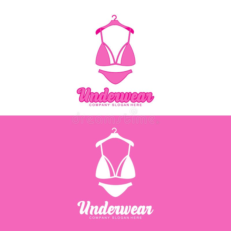 Logotipo De Roupa Interior Mulheres Vetor Vetor Mulheres Moda Design ...