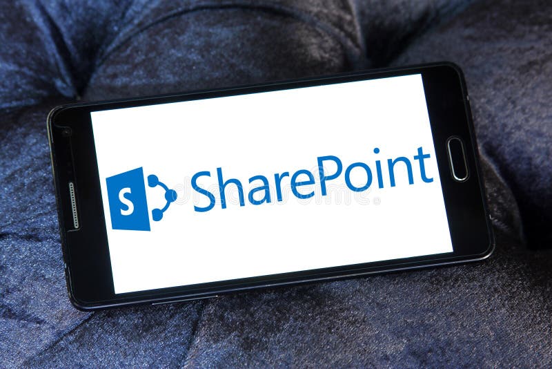 Logotipo de SharePoint foto editorial. Imagem de comercial - 121285086