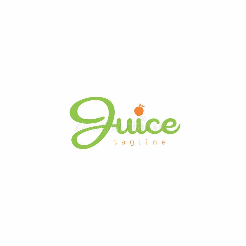 Logotipo De Suco Simples. Logo Da Bebida. Logo Do Suco De Gelo ...