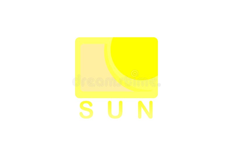 Logotipo de Sun ilustración del vector. Ilustración de lindo - 106937655