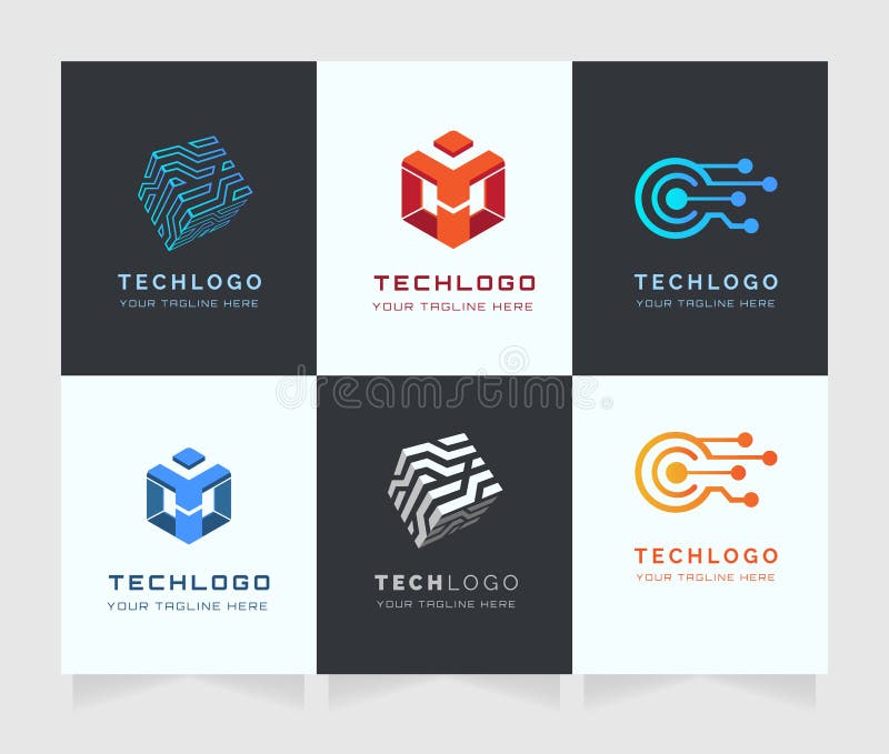 Logotipo de techno ilustración del vector. Ilustración de modelo ...