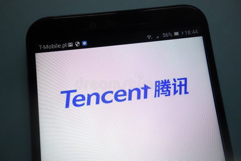 Web site de Tencent QQ imagen de archivo editorial. Imagen de autor ...