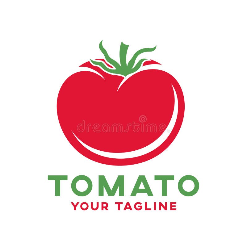 Logotipo De Tomate Simple Moderno Stock de ilustración - Ilustración de ...