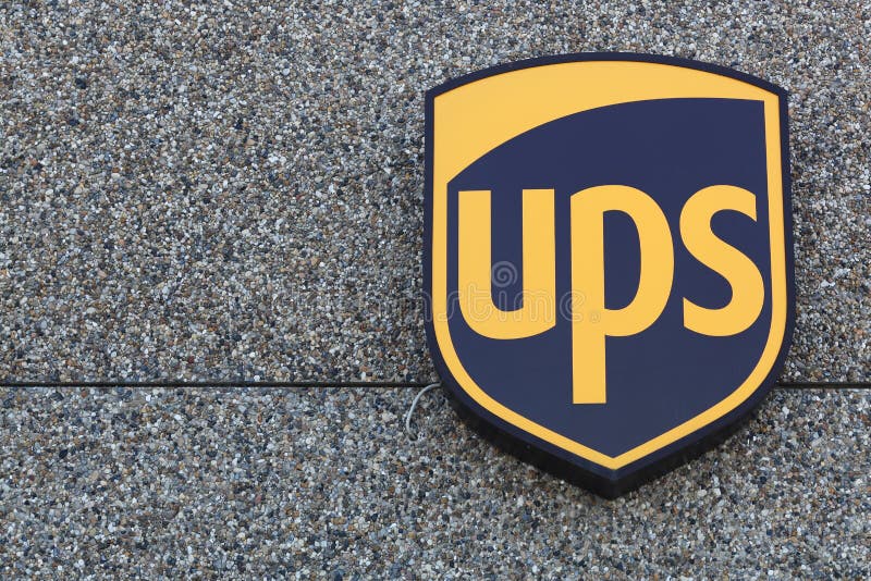 Logotipo De UPS En Una Fachada Foto de archivo editorial - Imagen de ...