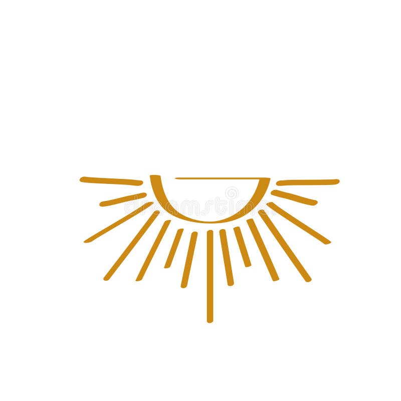 Logotipo De Vector De Sol. Emblema Del Sol Ilustración del Vector ...