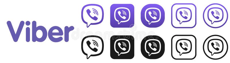 Logotipo de viber imagen editorial. Ilustración de moderno - 260070850