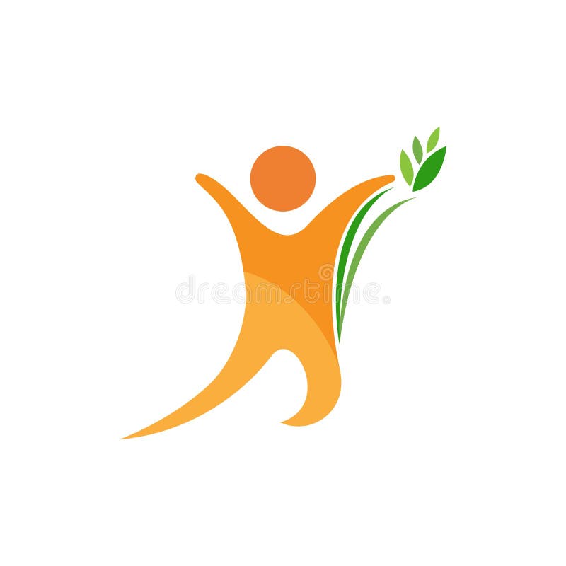 Logotipo de vida saludable ilustración del vector. Ilustración de carta ...