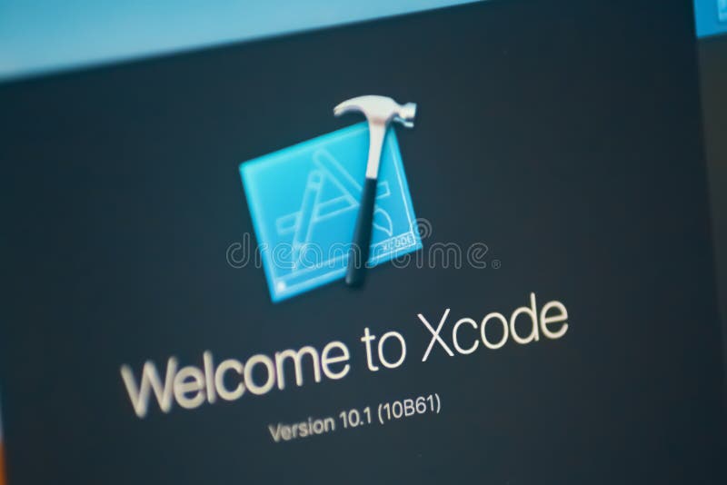 Logotipo de Xcode fotografía editorial. Imagen de hacker - 137593877