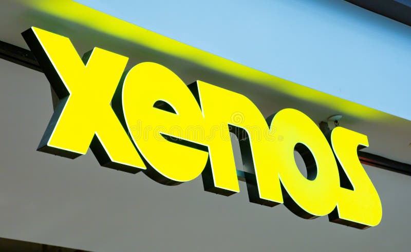 Logotipo de XENOS foto editorial. Imagem de emblema - 130138541