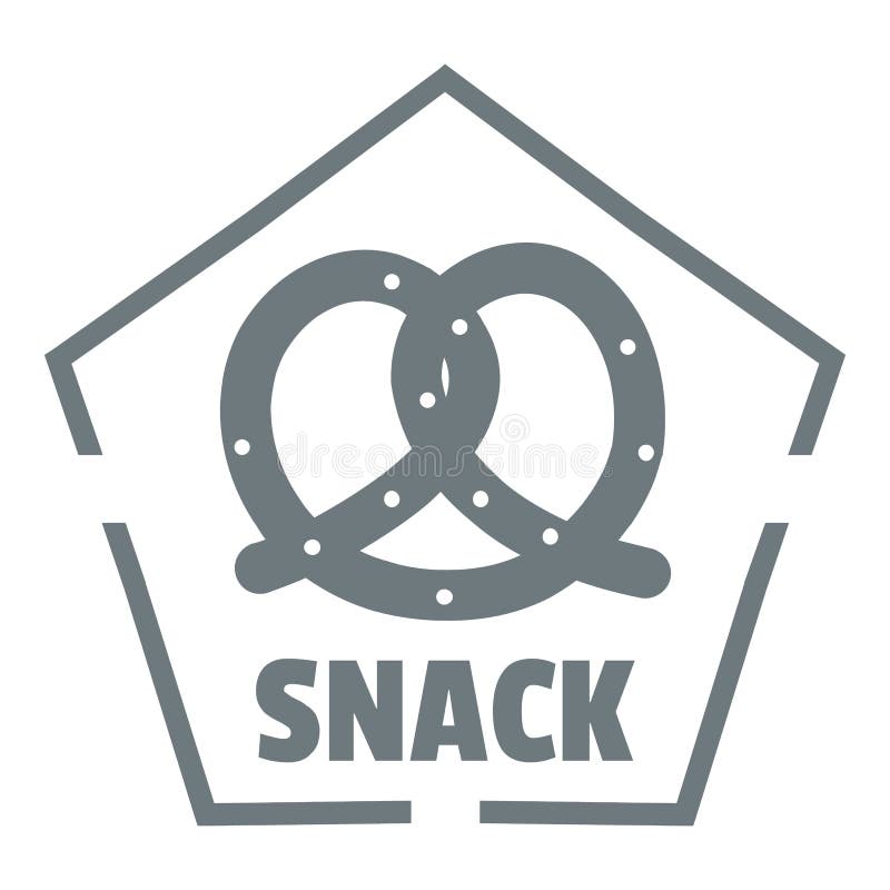 Logotipo Del Bocado, Estilo Gris Simple Ilustración del Vector ...