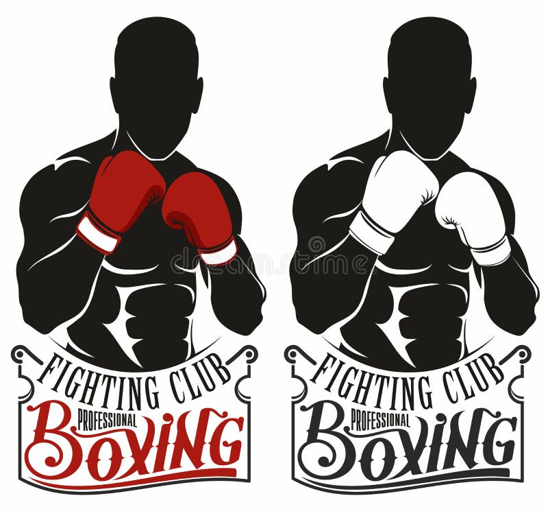 Silueta De Boxeo Vector