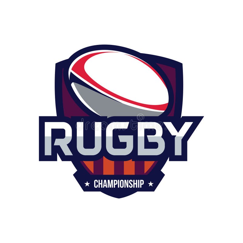 Logotipo Del Campeonato Del Rugbi Ilustración del Vector - Ilustración ...