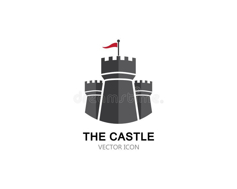 Logotipo del castillo ilustración del vector. Ilustración de objeto ...