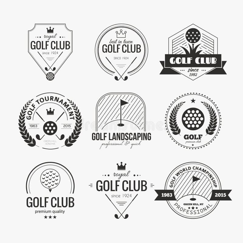 Logotipo del club de golf ilustración del vector. Ilustración de golf ...