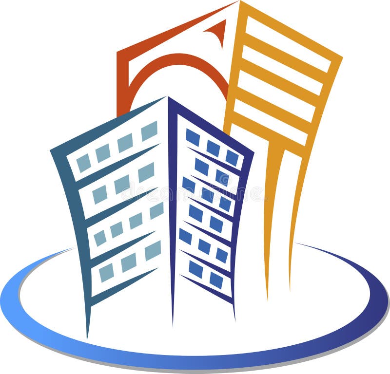 Logotipo del edificio ilustración del vector. Ilustración de insignia - 43732565