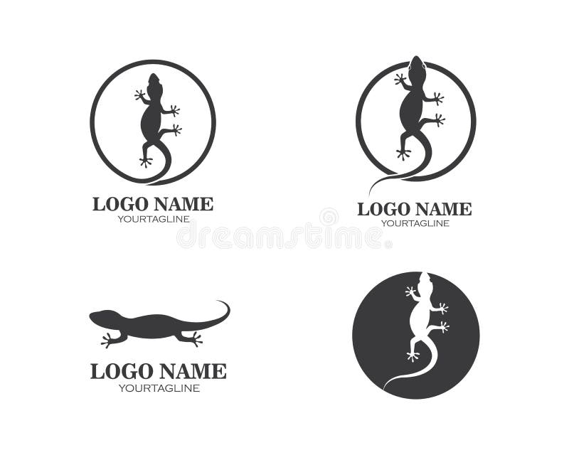 Logotipo Del Ejemplo Del Vector Del Lagarto Ilustración del Vector - Ilustración de arte, fauna ...