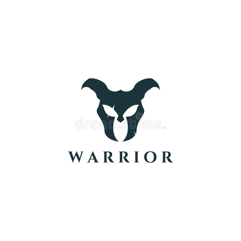 Logotipo Del Guerrero Escudo Logo Template Del Guerrero Ilustración del ...