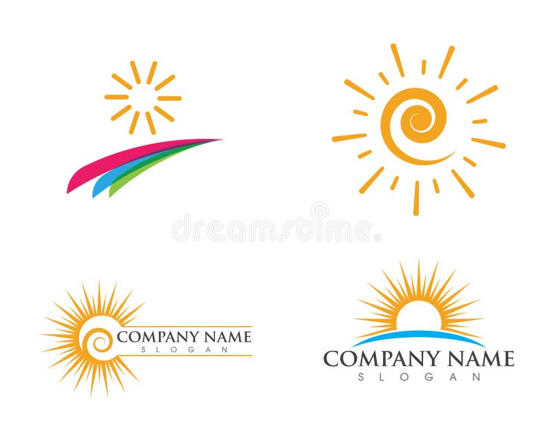 Logotipo Del Icono Del Ejemplo Del Vector De Sun Ilustración del Vector ...