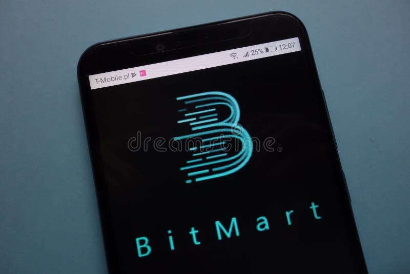 Logotipo Del Intercambio Del Cryptocurrency De BitMart En Smartphone ...