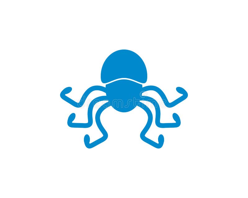 Logotipo del pulpo ilustración del vector. Ilustración de icono - 109719569