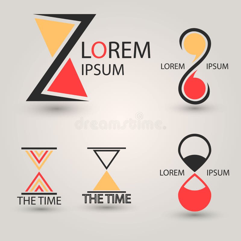 Logotipo Del Reloj De Arena Ilustración del Vector - Ilustración de ...