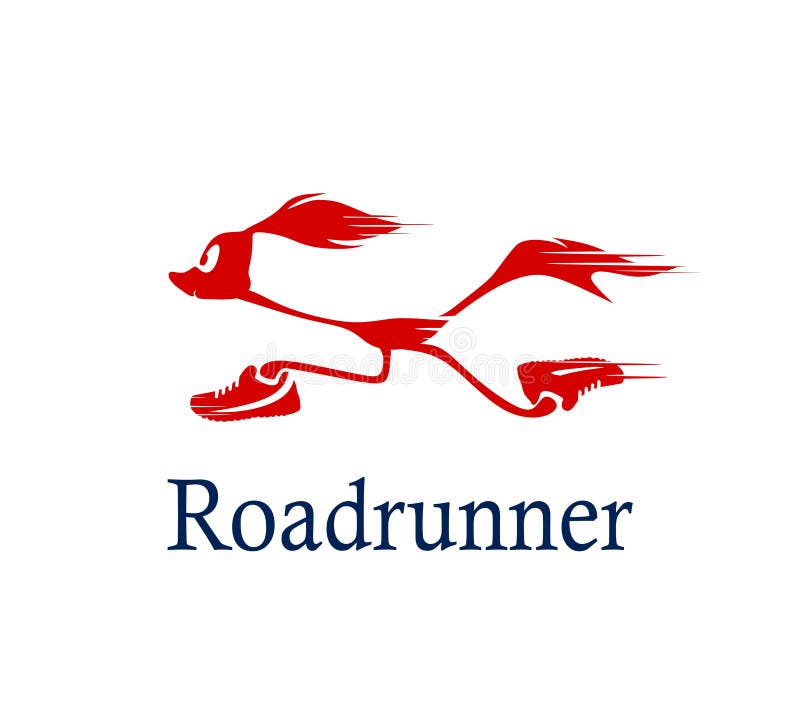 Logotipo del Roadrunner imagen de archivo. Ilustración de pico - 136823017