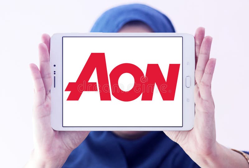 Logotipo Del Seguro Del AON Foto de archivo editorial - Imagen de ...