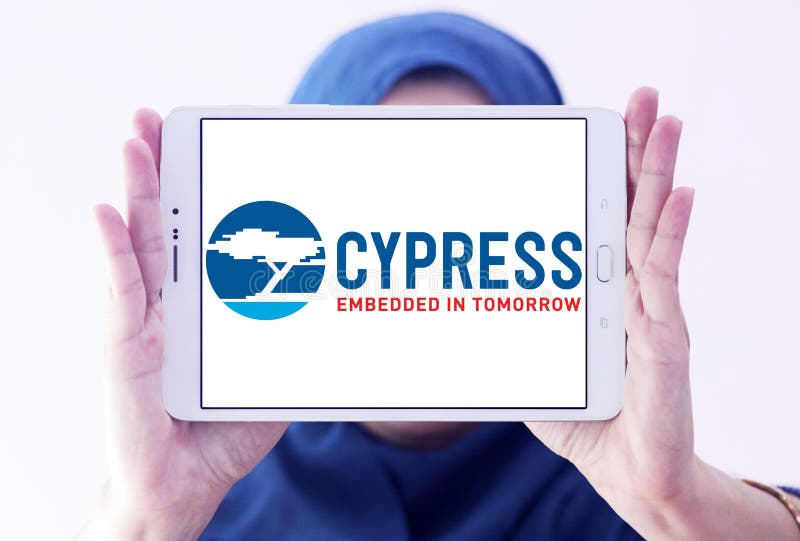 Logotipo Del Semiconductor De Cypress Fotografía editorial - Imagen de ...