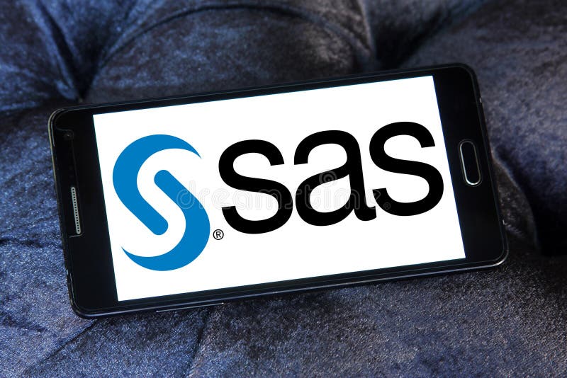 Logotipo Del Software Del SAS Imagen editorial - Imagen de instituto ...