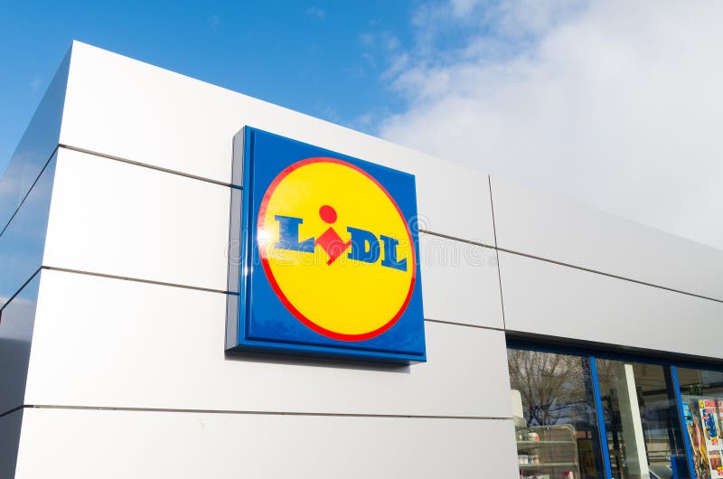 Logotipo Del Supermercado De Lidl Foto de archivo editorial - Imagen de ...