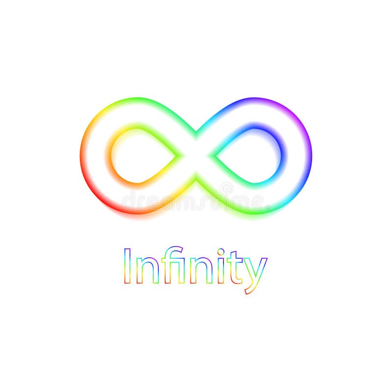 Logotipo Del Arco Iris Del Infinito Ilustración Del Vector