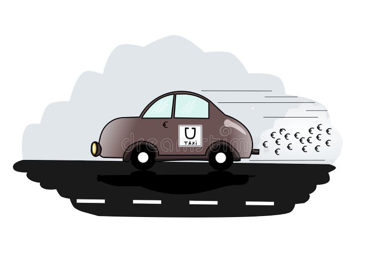 Logotipo del taxi de Uber fotografía editorial. Ilustración de insignia ...