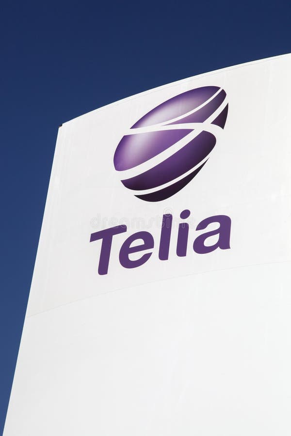 Logotipo Del Telia En Un Panel Foto de archivo editorial - Imagen de ...